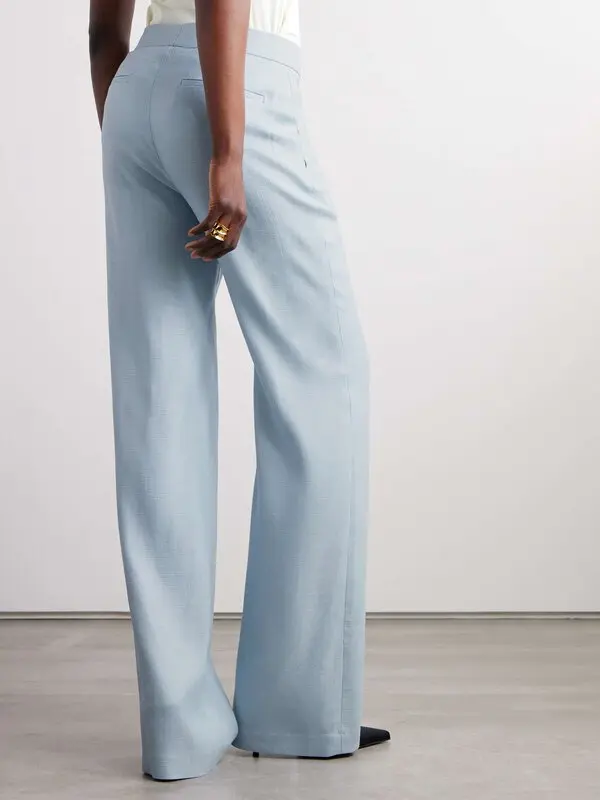 Adam Lippes Canvas Wide-leg Pants - Light Blue