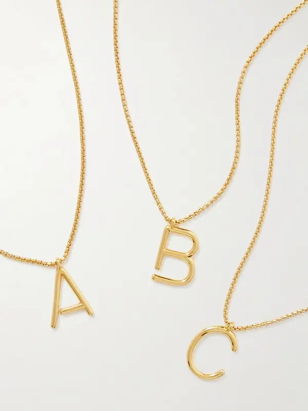 ROXANNE ASSOULIN Initial Reaction Necklace - Gold