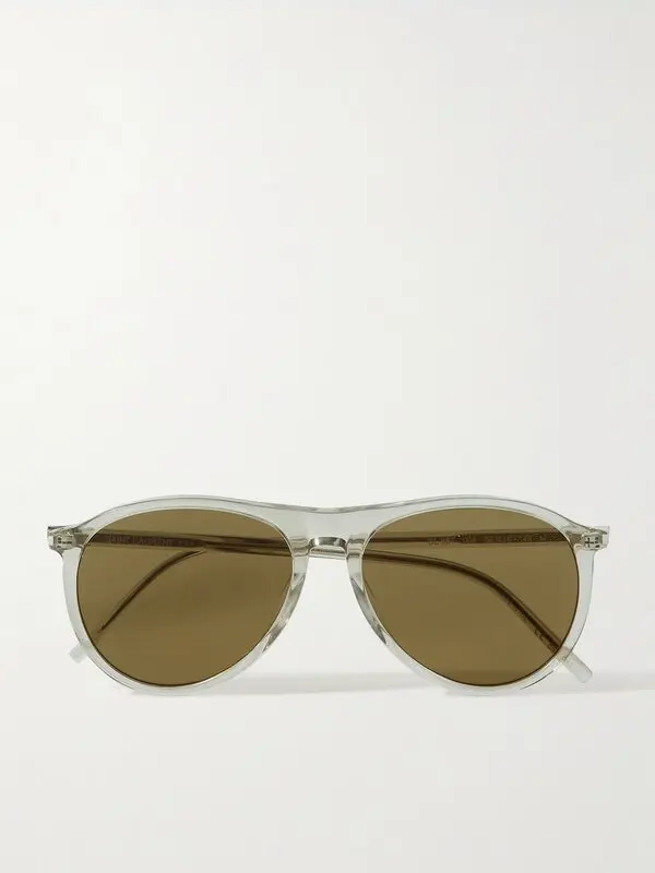 Saint Laurent Aviator-style Sunglasses - Neutrals
