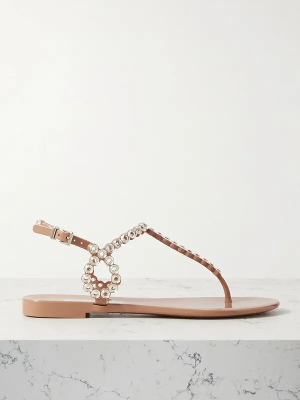 AQUAZZURA Almost Bare Crystal-embellished Sandals - Pink