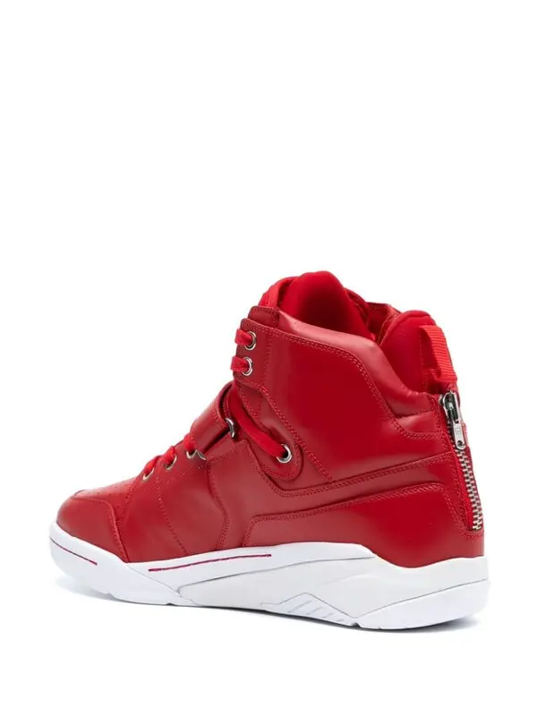 MASTERMIND WORLD Skull-print Leather Sneakers