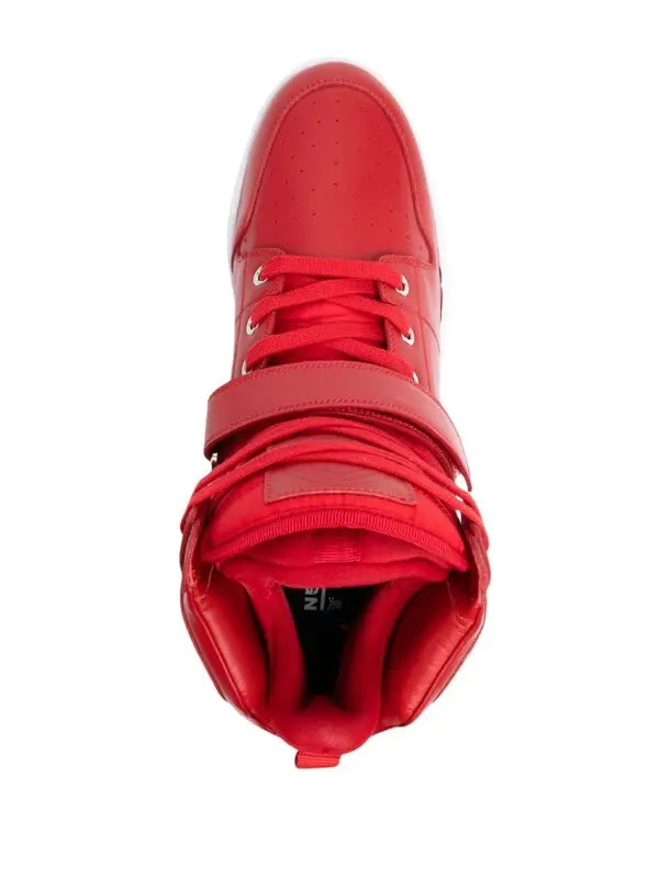 MASTERMIND WORLD Skull-print Leather Sneakers