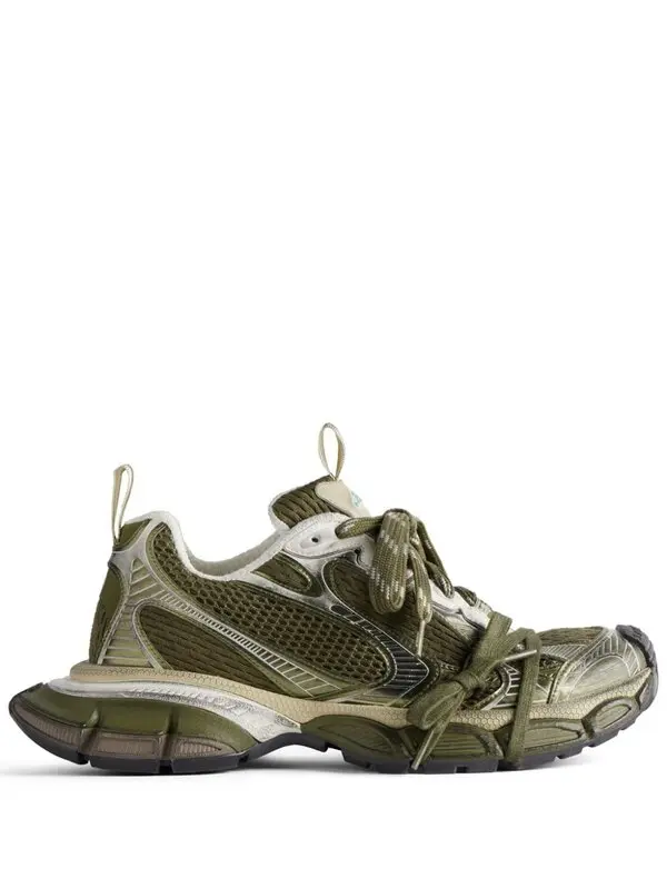 レア　balenciaga 3XL 42 27.5カーキ　オリーブ　スニーカー Balenciaga 3xl Low-Top Sneakers In Green - 42% Off | Editorialist