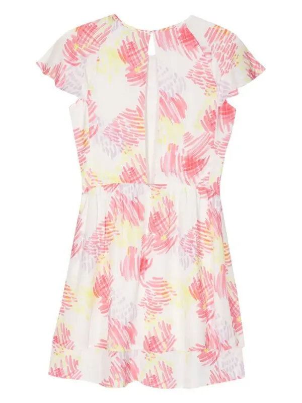 Armani Exchange Graphic-print Flared Dress