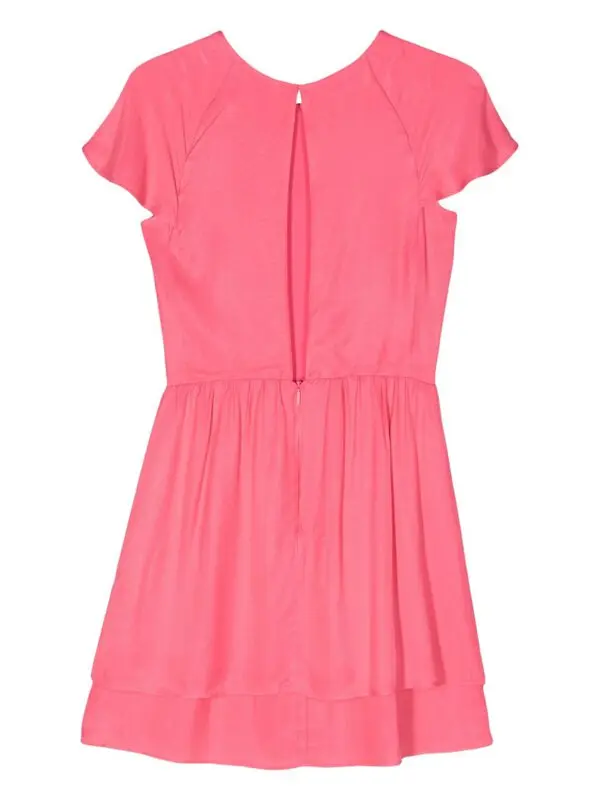 Armani Exchange Flared Layered-skirt Dress - Pink