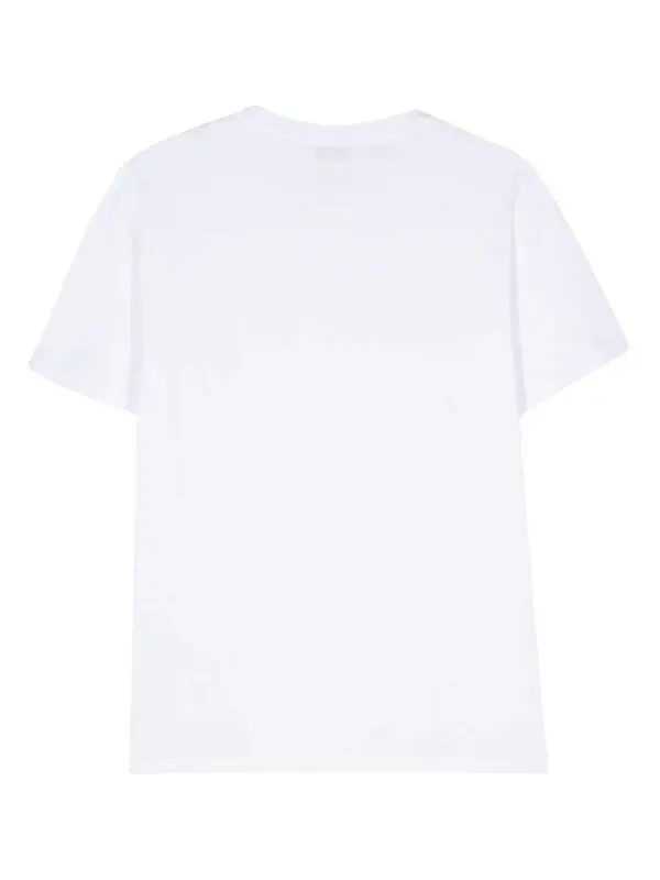DONDUP Logo-embroidered Cotton T-shirt - White