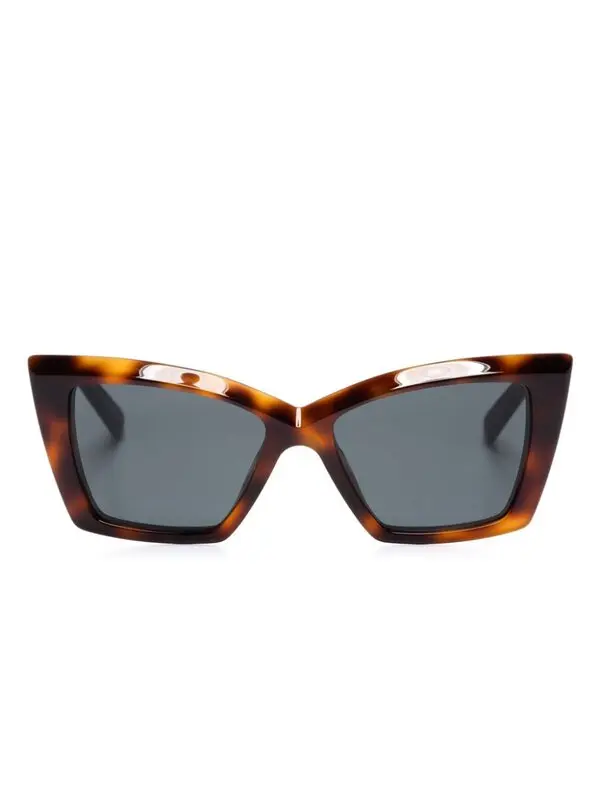 Saint Laurent Butterfly-frame Sunglasses - Brown