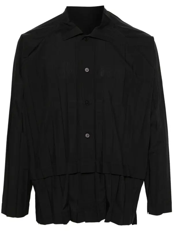 Issey Miyake Layered Plissé Shirt
