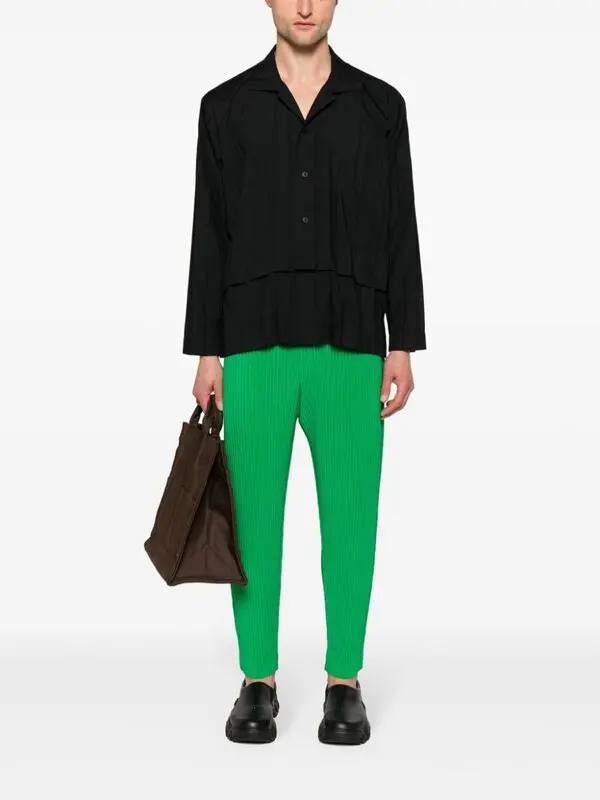 Issey Miyake Layered Plissé Shirt