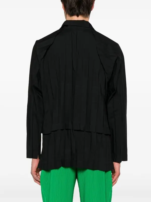 Issey Miyake Layered Plissé Shirt
