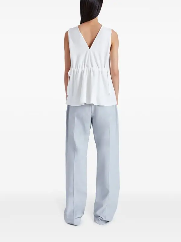 Proenza Schouler Drawstring Sleeveless Blouse