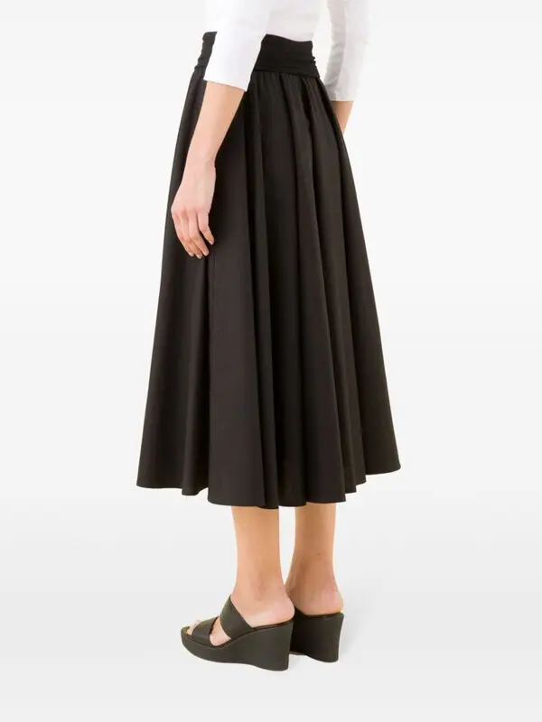 AGNÈS B. Pleated Midi Skirt