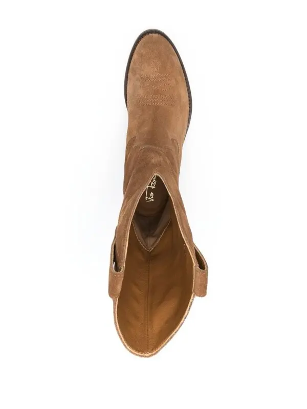 VIA ROMA 15 Suede Cowboy Boots