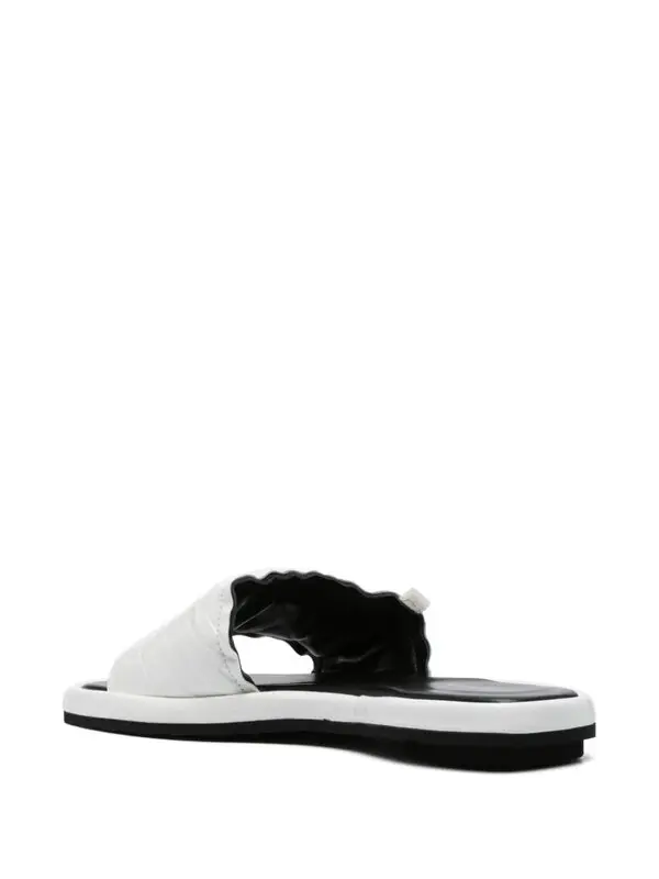 Premiata Patent Leather Slides - White