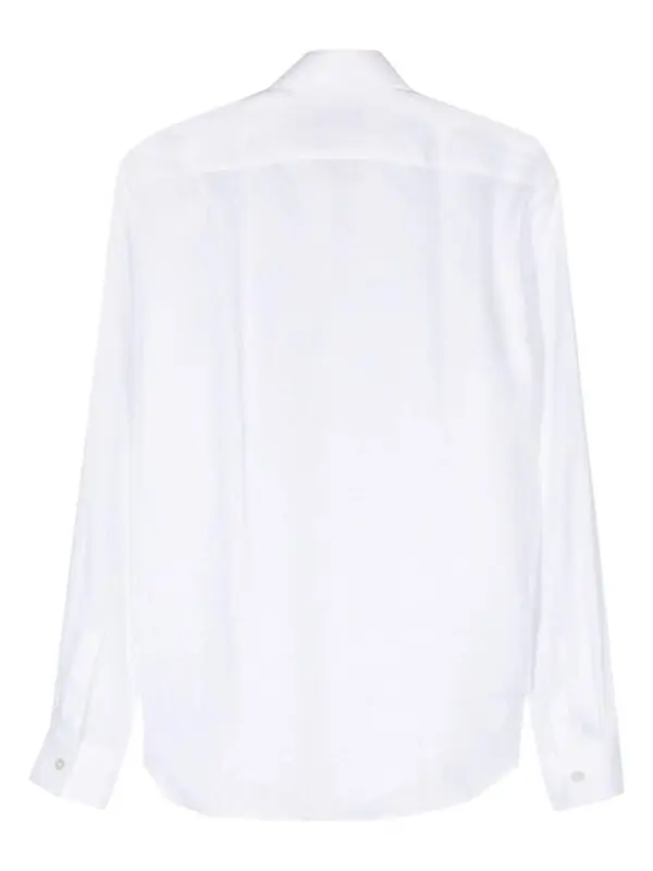 DELL'OGLIO Spread-collar Linen Shirt