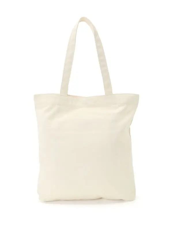 AGNES B. Logo-appliqué Canvas Tote Bag