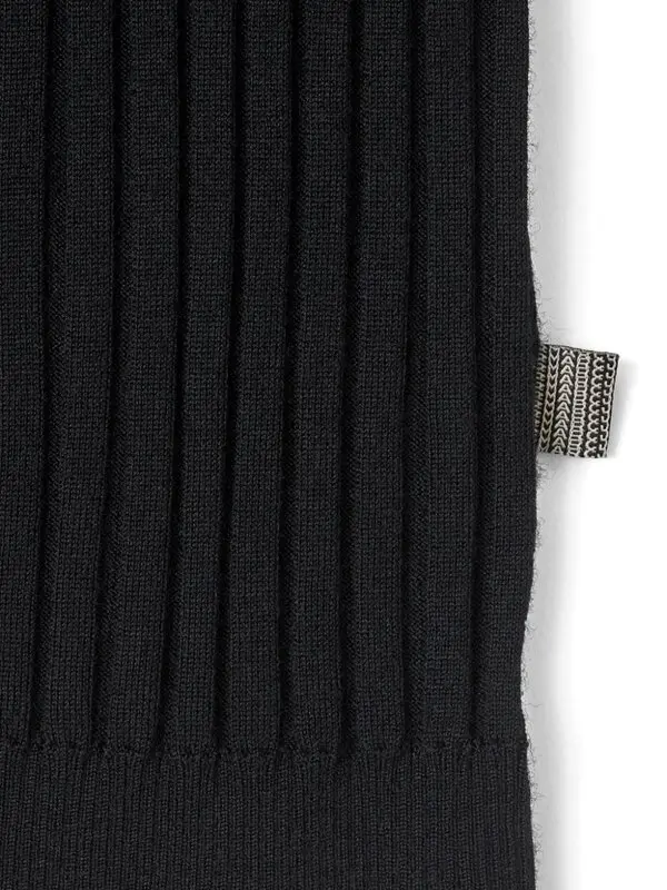Marc Jacobs Ribbed-knit Merino Wool Top - Black