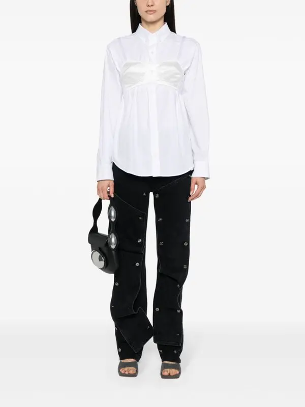Vaquera Built-in Bra Cotton Shirt