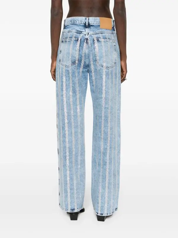 Giuseppe Di Morabito Crystal-embellished Straight Jeans