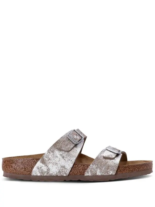 BIRKENSTOCK Sydney Metallic-effect Sandals