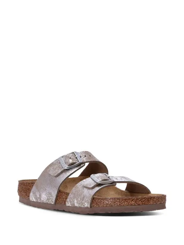 BIRKENSTOCK Sydney Metallic-effect Sandals