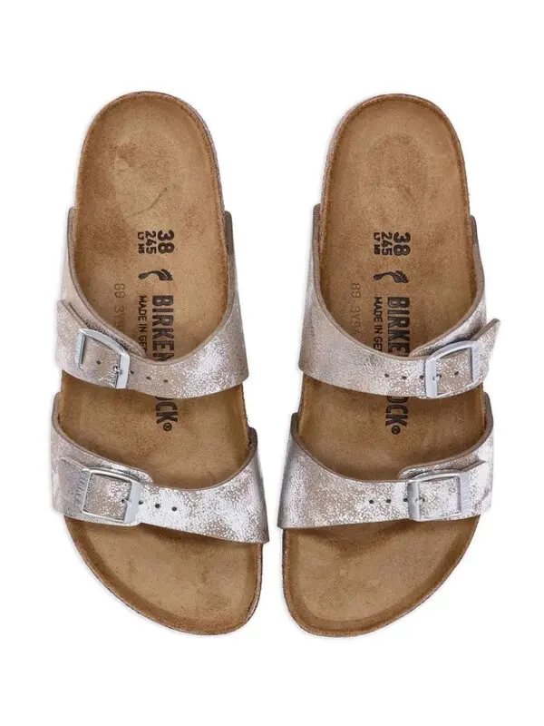 BIRKENSTOCK Sydney Metallic-effect Sandals