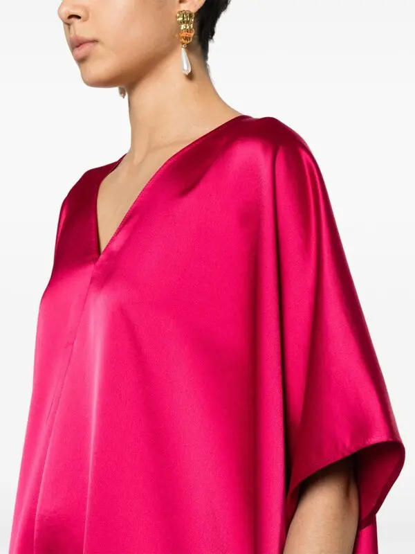 strapless open back dress Britannia Red Sequin Dress