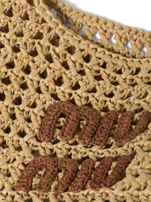 Miu Miu Raffia Tote Bag