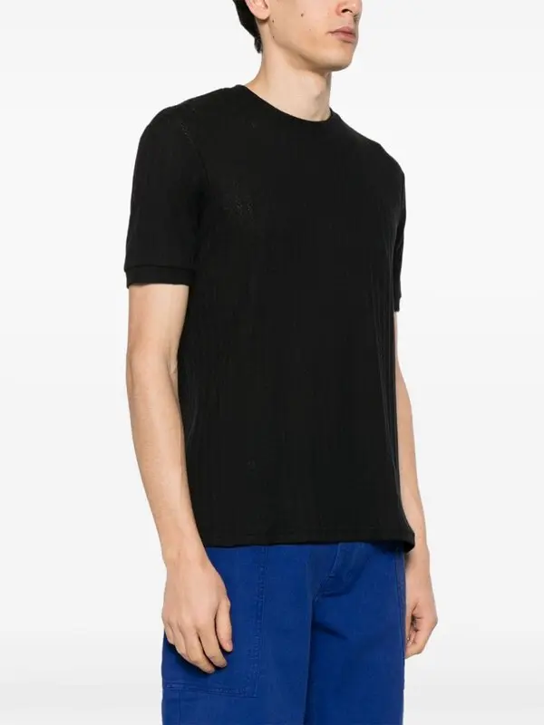 WINNIE N.Y.C Pointelle-knit Cotton T-shirt