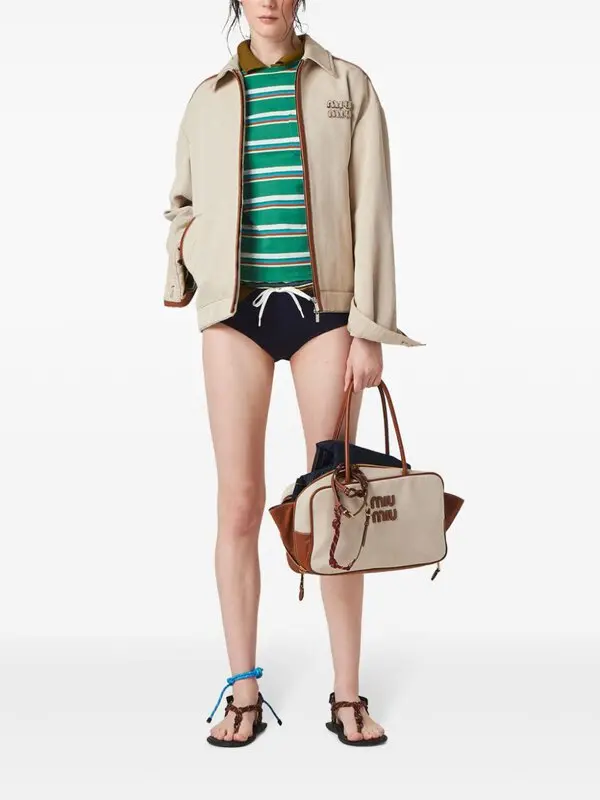 Miu Miu Striped Cotton T-shirt