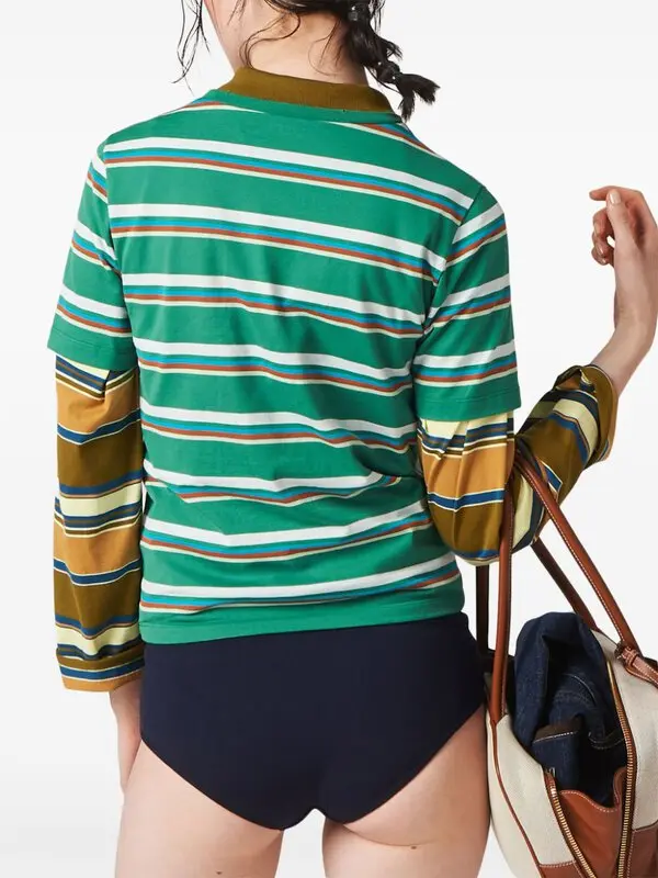Miu Miu Striped Cotton T-shirt
