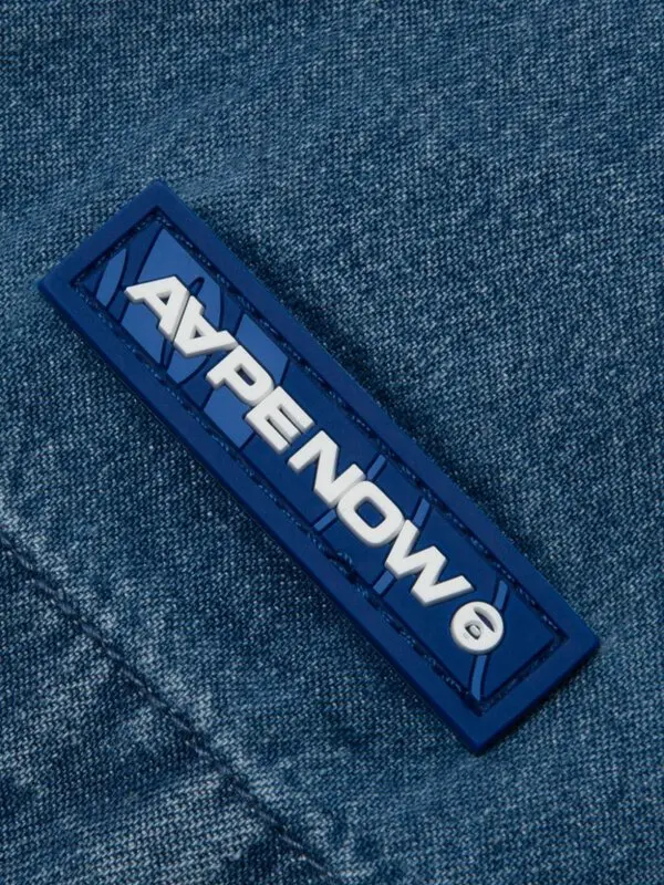 AAPE BY *A BATHING APE Logo-applique Denim Shirt