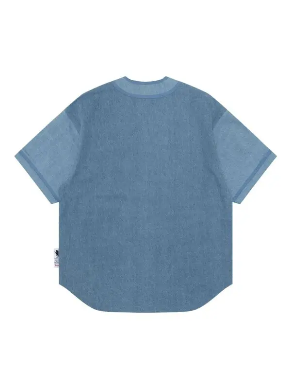 A BATHING APE Aape * Logo-appliqué Denim Shirt