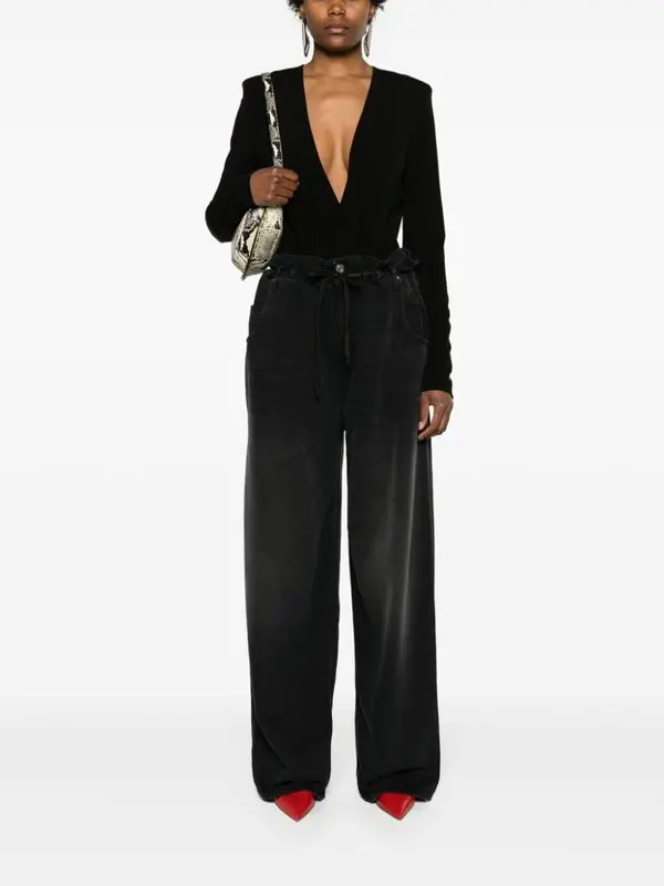 Isabel Marant Étoile Jordy High-rise Straight Jeans - Black