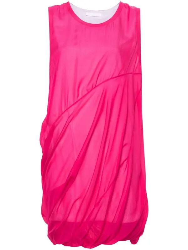 Helmut Lang Silk Mini Dress - Pink