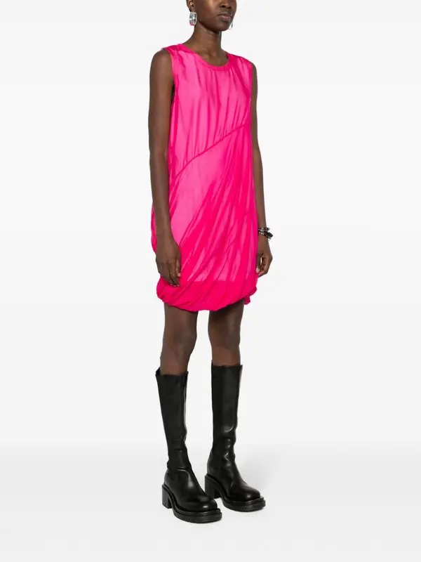Helmut Lang Silk Mini Dress - Pink
