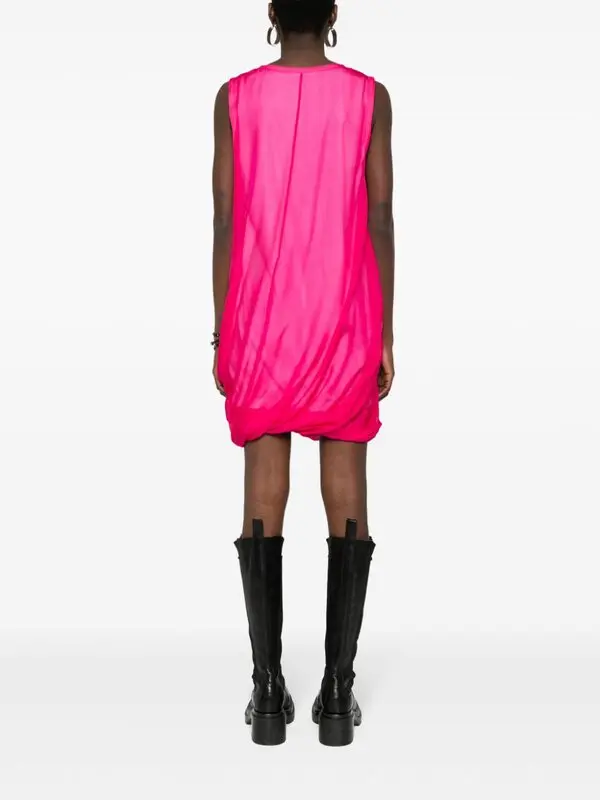 Helmut Lang Silk Mini Dress - Pink