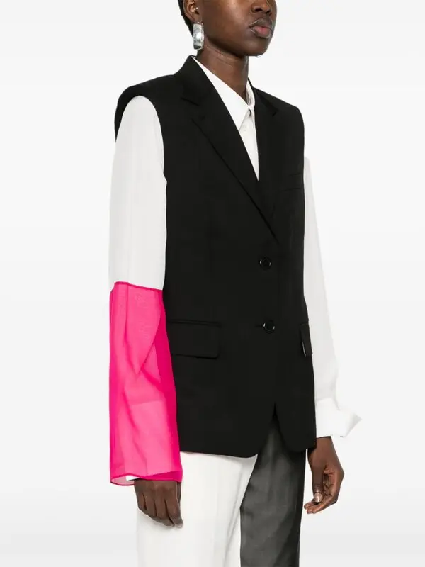 Helmut Lang Virgin-wool Tailored Gilet