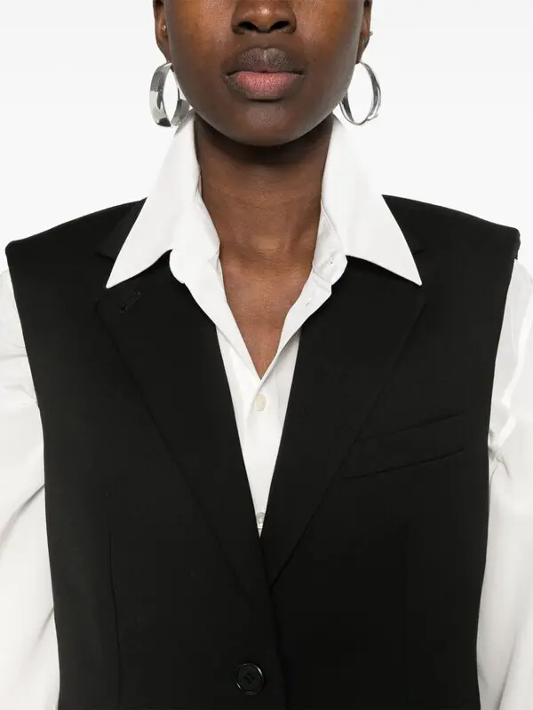 Helmut Lang Virgin-wool Tailored Gilet
