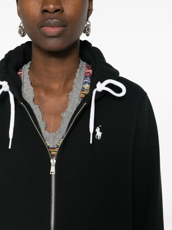 Polo Ralph Lauren Polo Pony Zip-up Hoodie - Black