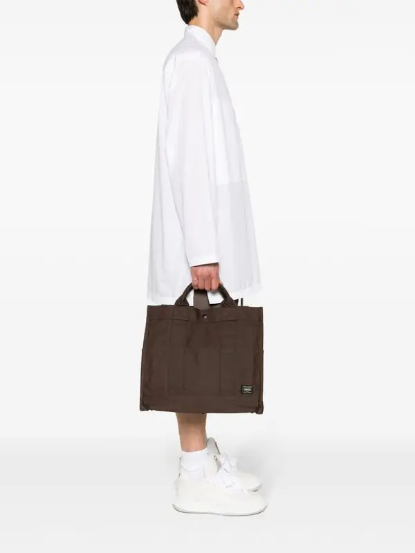 PORTER-YOSHIDA & CO Smoky Logo-patch Tote Bag