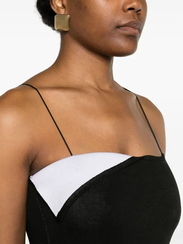 Jacquemus Aro Draped Maxi Dress - Black