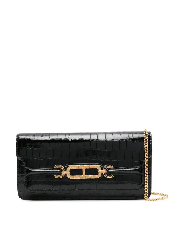 TOM FORD Whitney Crocodile-embossed Shoulder Bag