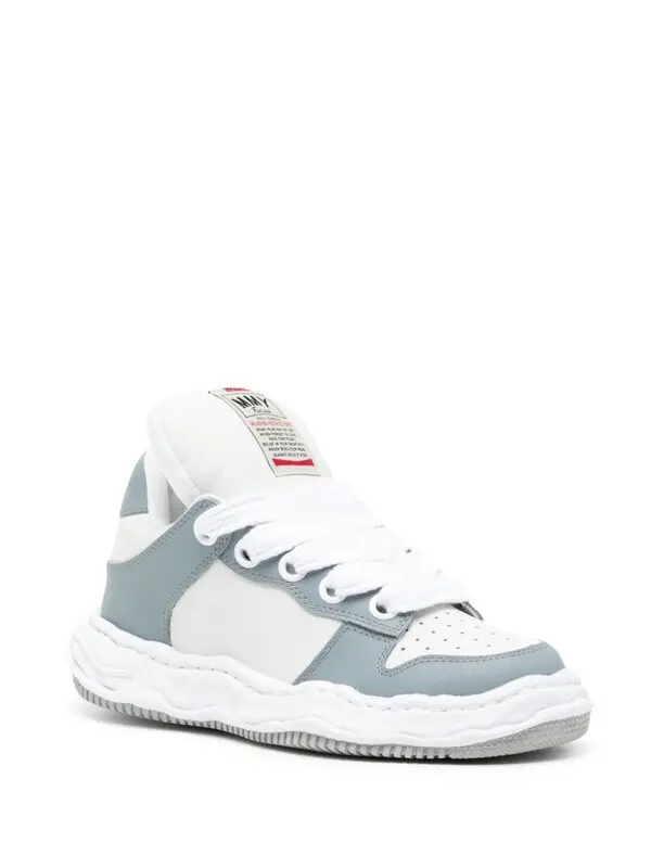 Mihara Yasuhiro Wayne Og Sole Leather Sneakers - Blue