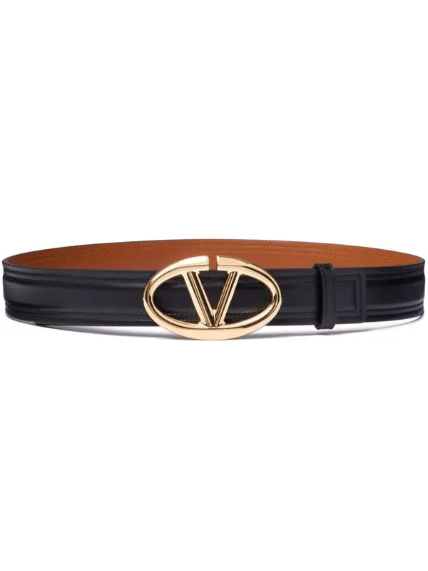 Valentino Garavani 30mm Vlogo The Bold Edition Belt - Black