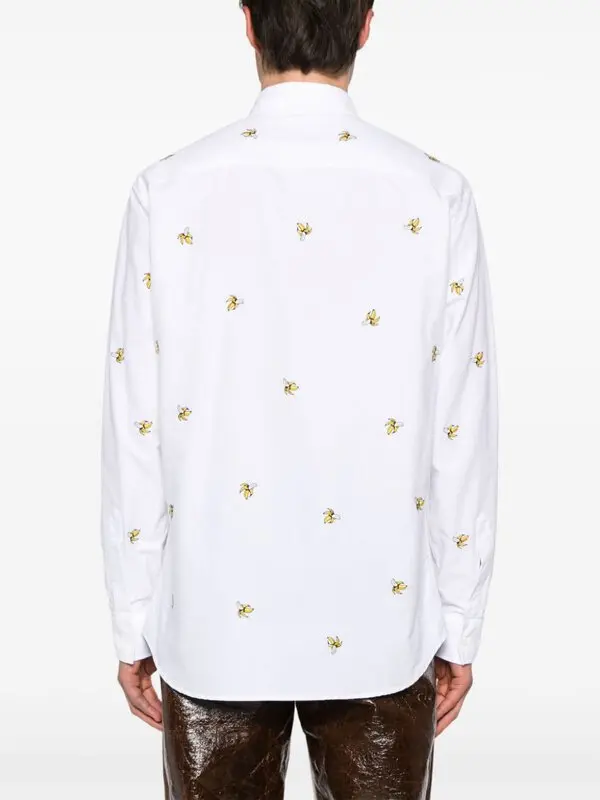 Dsquared2 Fruit-embroidered Cotton Shirt