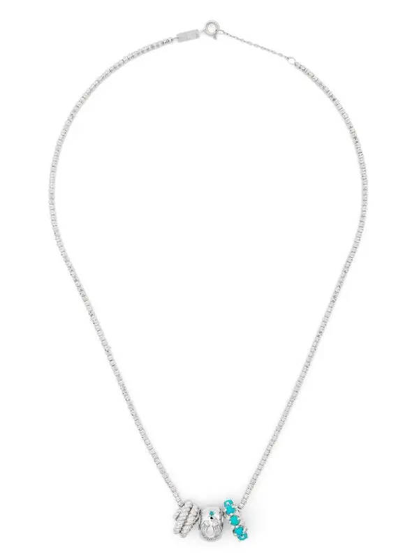 Adina Reyter Space Cowboy Diamond Necklace - Silver