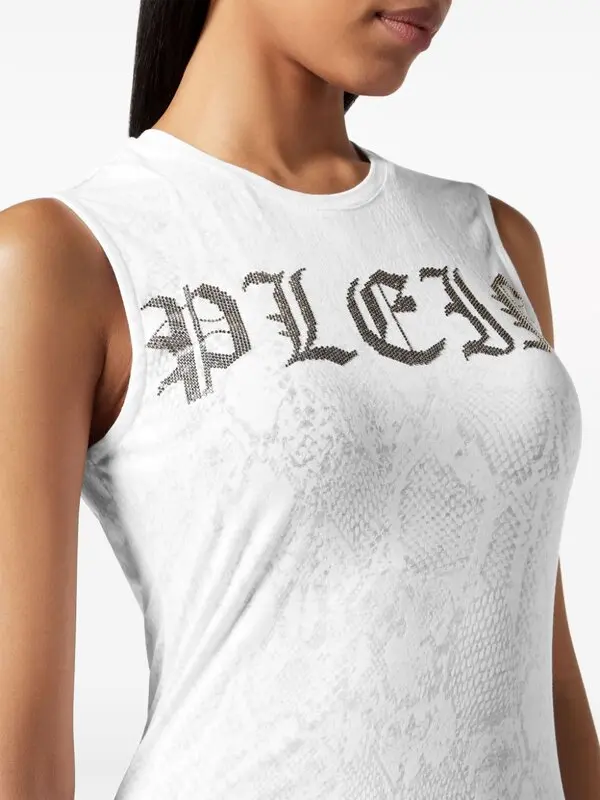 Philipp Plein Crystal-embellished Tank Top