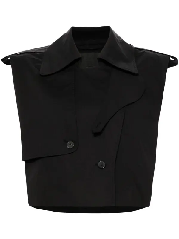 JNBY Trench-style Cotton Vest - Black