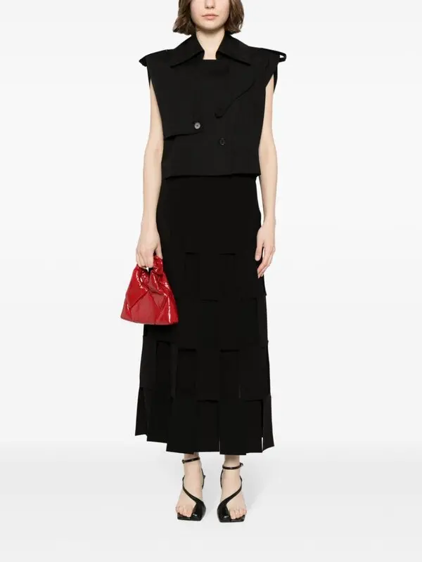 JNBY Trench-style Cotton Vest - Black